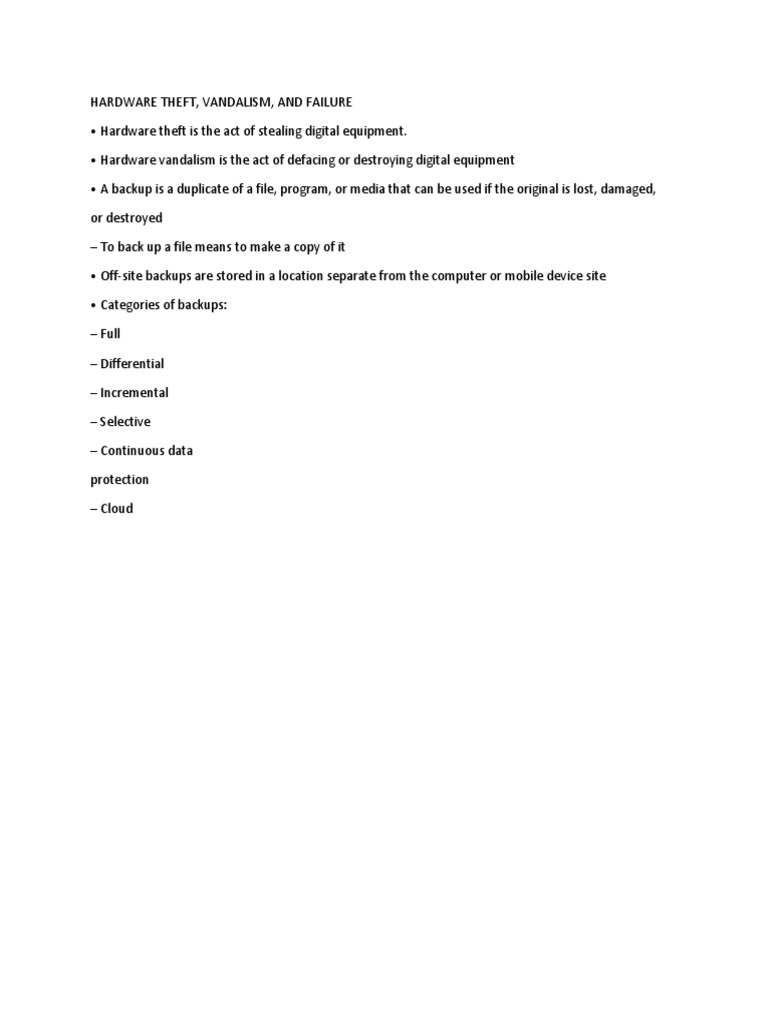 Hardware Theft | PDF