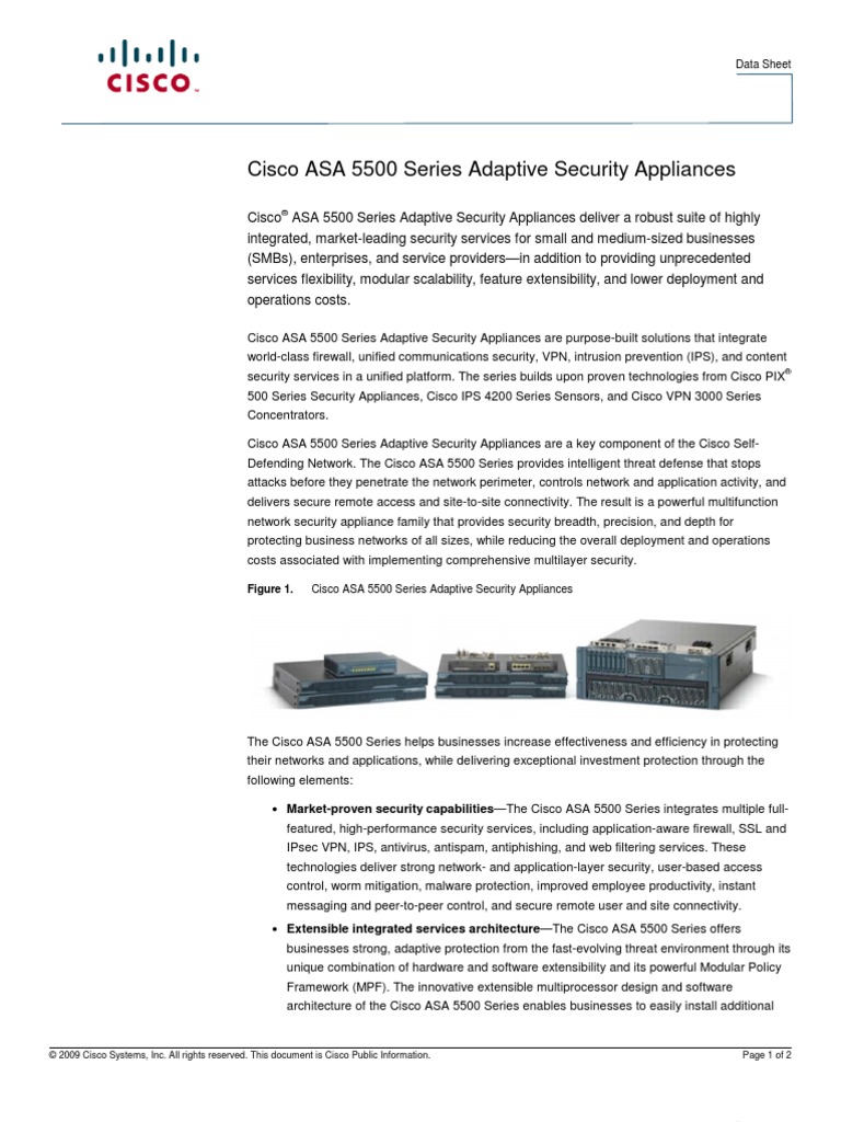 Cisco Data Sheet | PDF