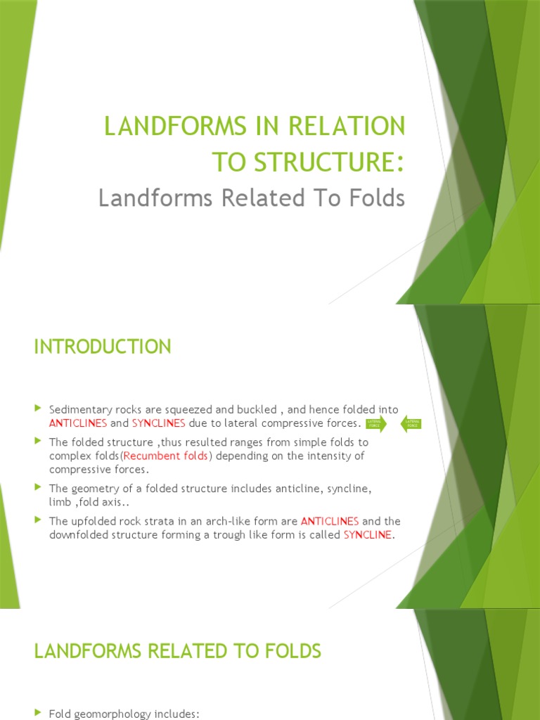 Landforms in Relation To Structure | PDF | Erosion | Valley