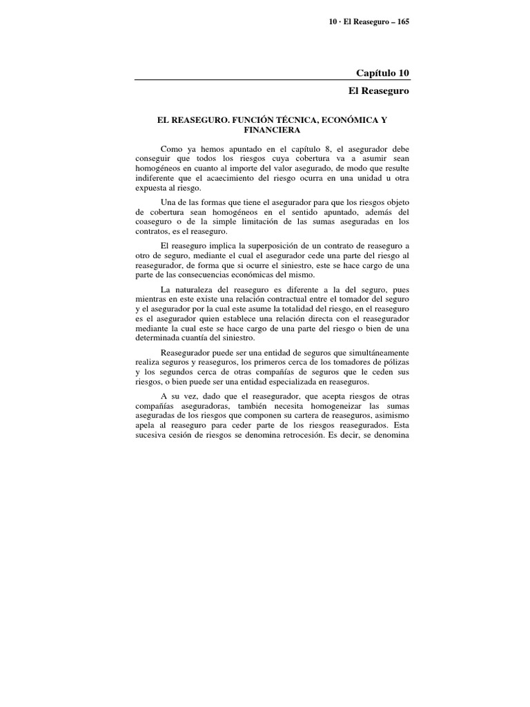 Reaseguro: Función y Clases | PDF | Reaseguro | Seguro