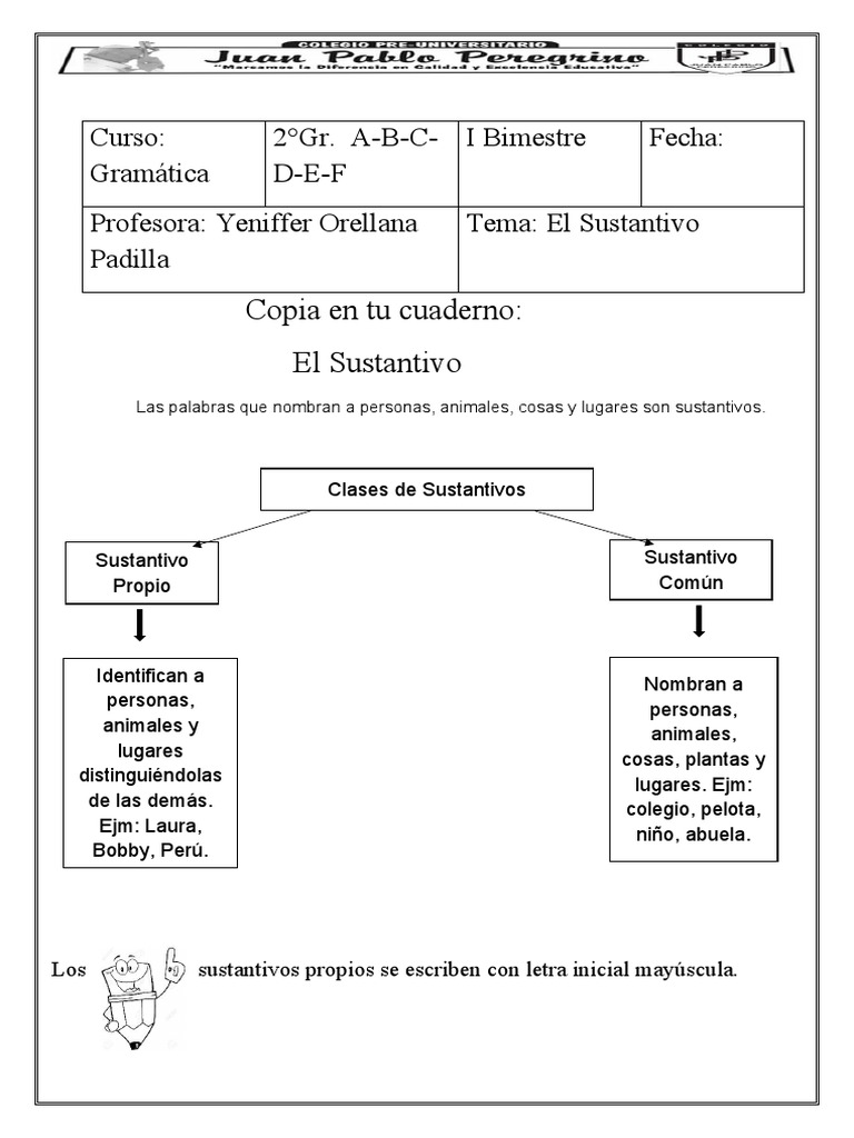 Segunda Clase Sustantivos | PDF | Semiótica | Tipología Lingüística