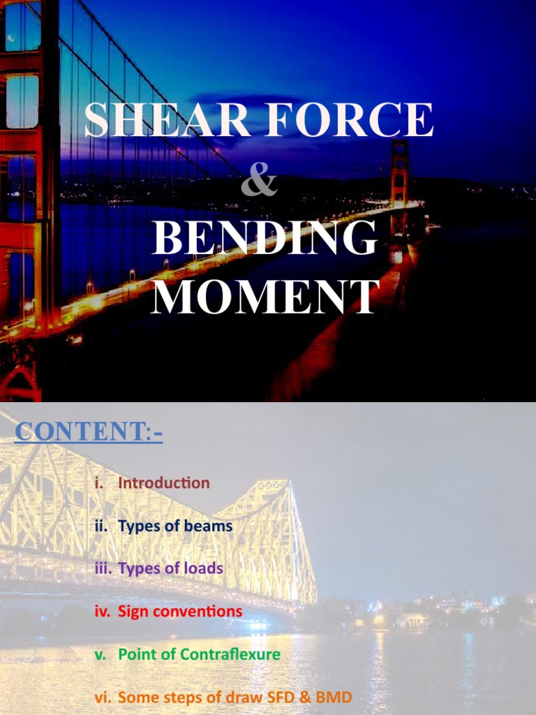 SFD & BMD | PDF | Beam (Structure) | Bending