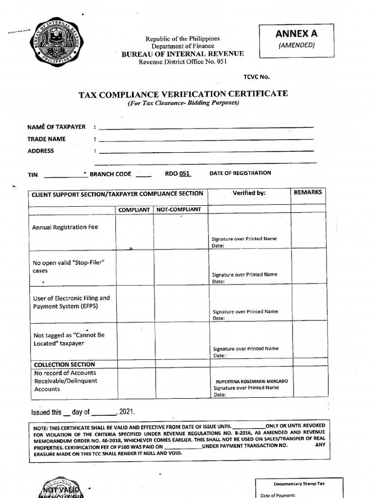 TCVC (Annex A) | PDF