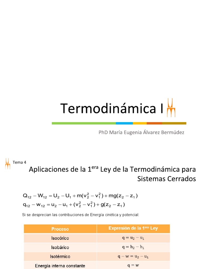 Tema 3 Termodinámica I clase 8 1920-2 | PDF | Gases | Temperatura