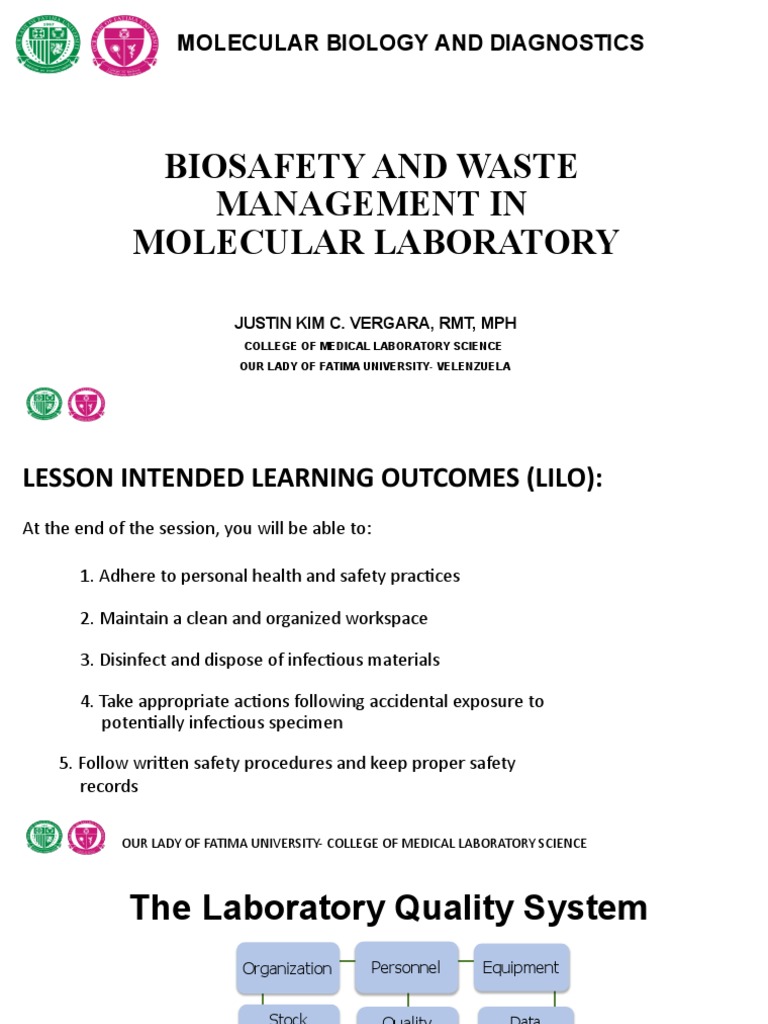 Biosafety & Waste Management in Labs | PDF | Gel Electrophoresis ...