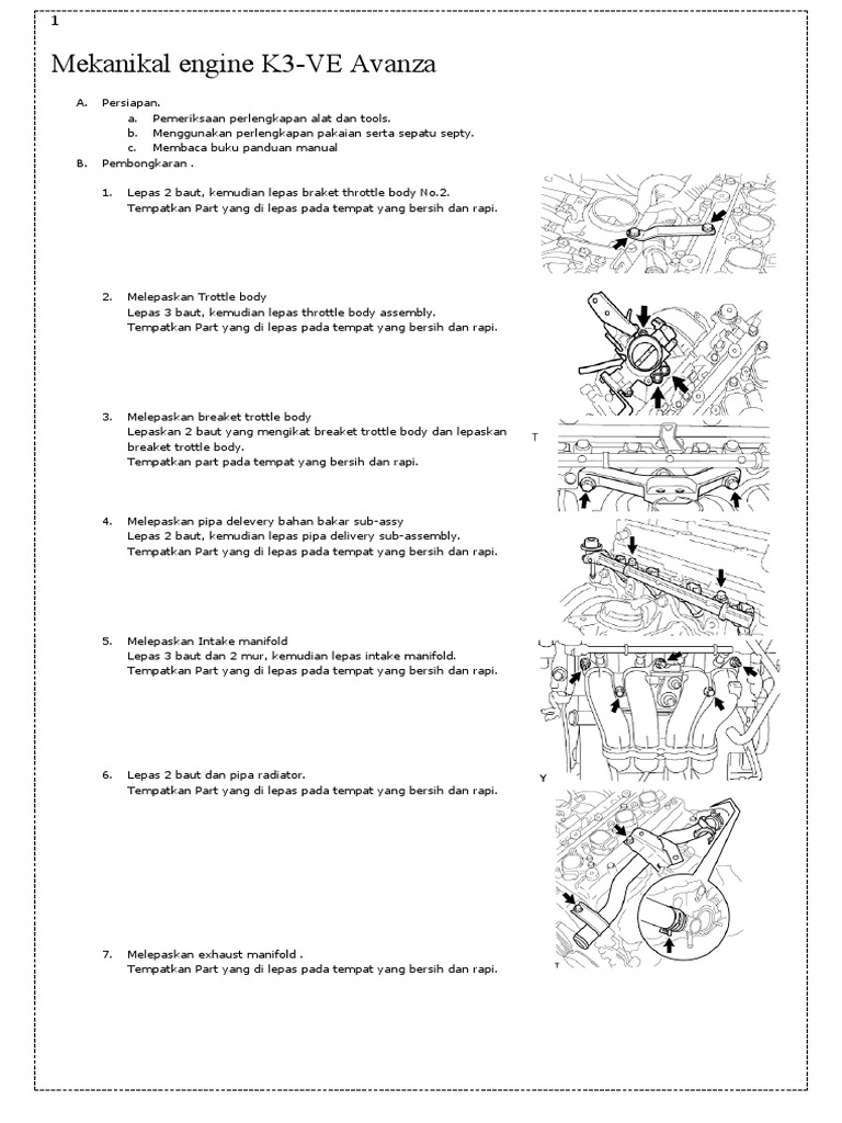 Mekanikal Engine K3-Ve | PDF | Teknologi & Rekayasa