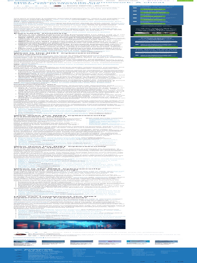 NIST Cybersecurity Framework - A Cheat Sheet For Professionals | PDF ...