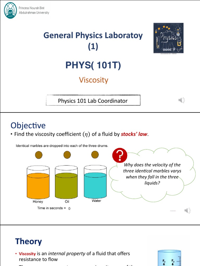 Viscosity Experiment+Audio Recording | PDF | Viscosity | Force