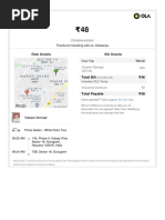 UBER Bill Format No Tolltax | PDF | Invoice | Transport