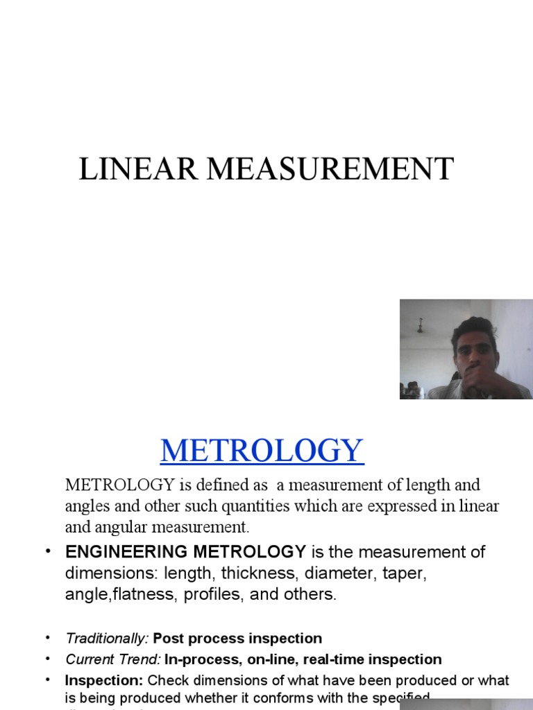 Linear Measurement PPT 569d6a0653b5d | PDF | Metrology | Measurement