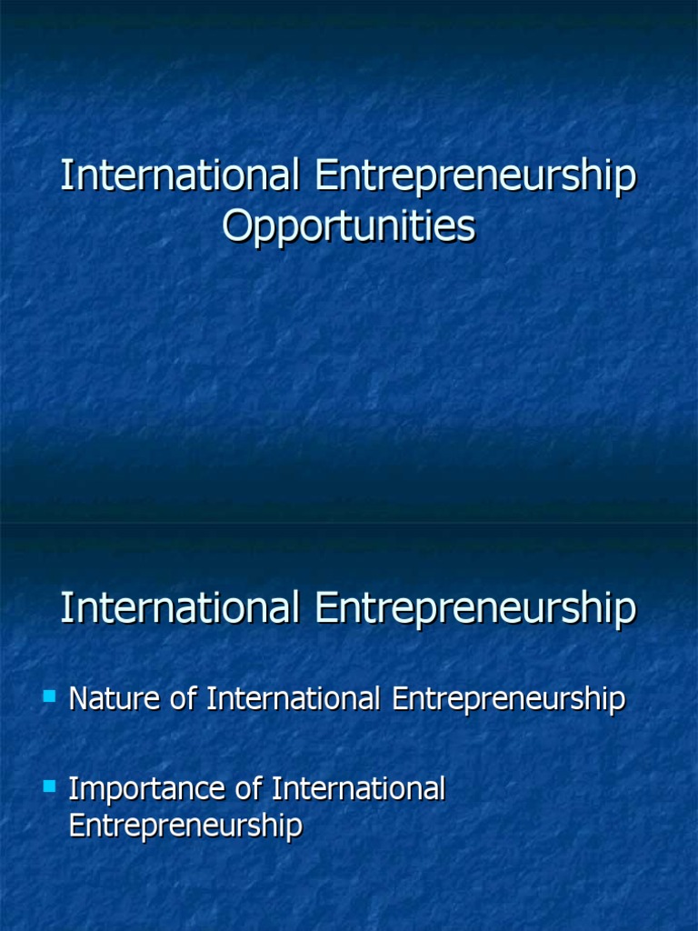 Global Entrepreneurship Guide | PDF | Finance & Money Management