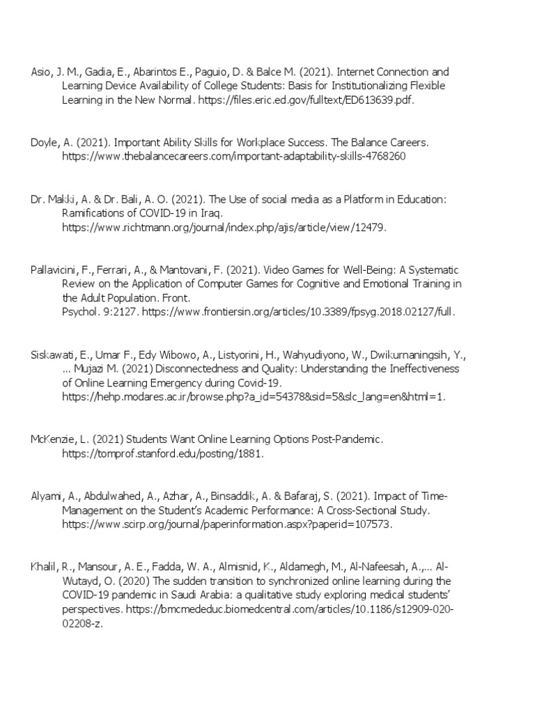 Chapter 4 References (Unarranged, Unedited) Compiled | PDF ...