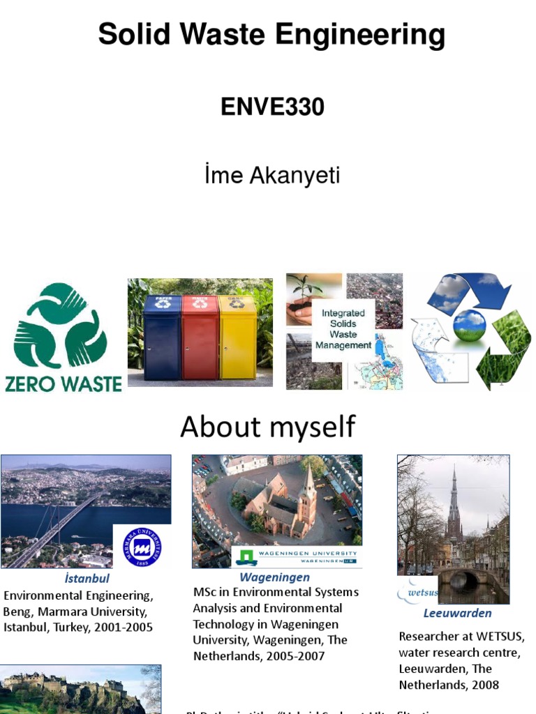 ENVE330 - Introduction To Solid Waste Management | PDF | Municipal ...