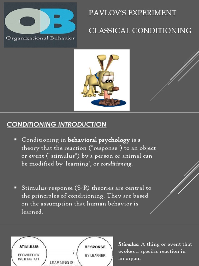 Pavlov's Classical Conditioning | PDF | Classical Conditioning | Learning