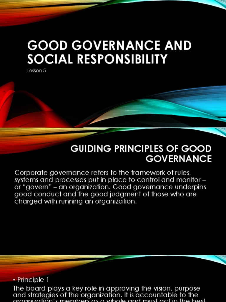 GGSR Lesson 5 PDF | PDF | Governance | Internal Control