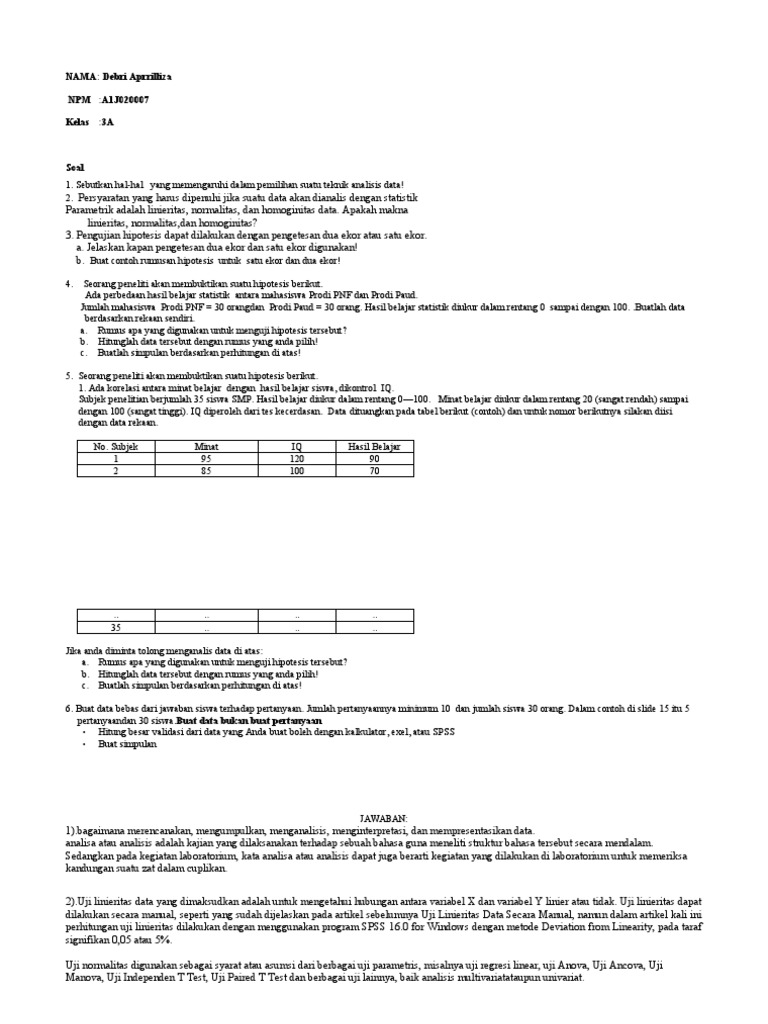Debri Aprrilliza (A1J020007) | PDF | Metode & Bahan Ajar