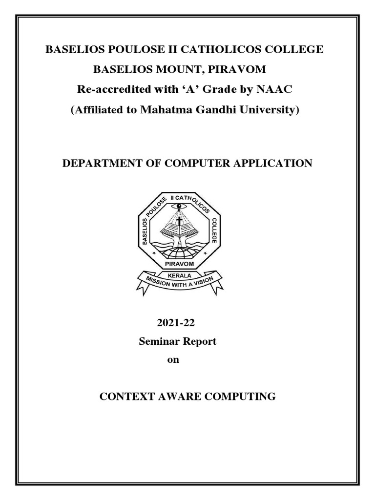 Context Aware Computing | PDF | Information | Computing