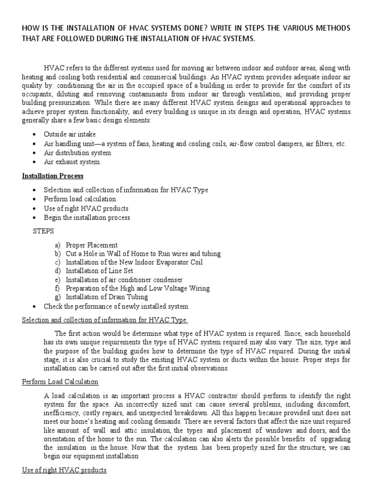 Hvac System | PDF | Air Conditioning | Architecture