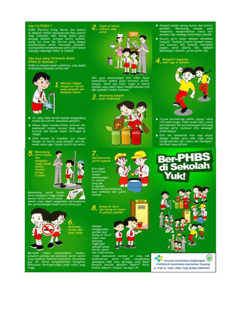 Poster PHBS Sekolah | PDF