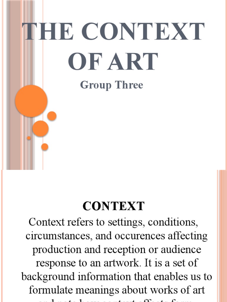 The Context of Art: Group Three | PDF | Nature
