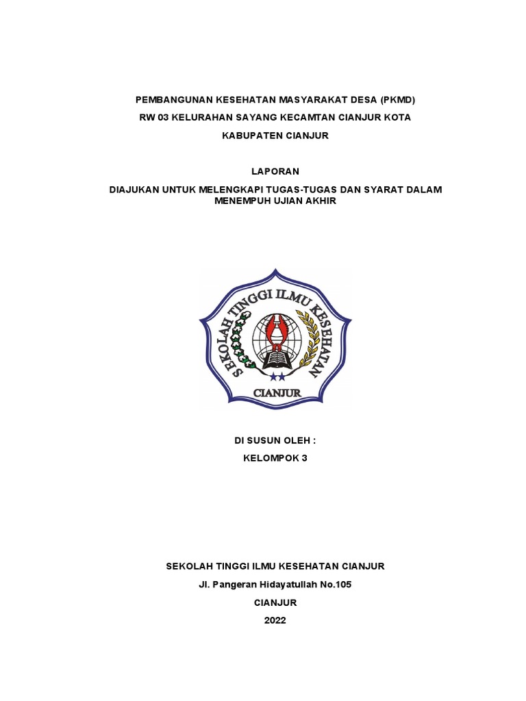 Makalah PKMD RW 03 | PDF | Pengembangan Diri | Kesehatan Holistik