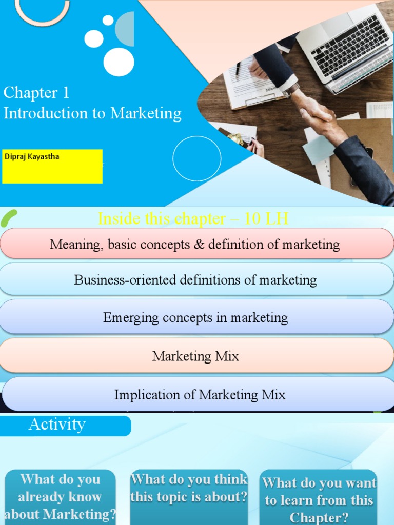 Chapter 1 Introduction To Marketing | PDF | Marketing | Digital Marketing
