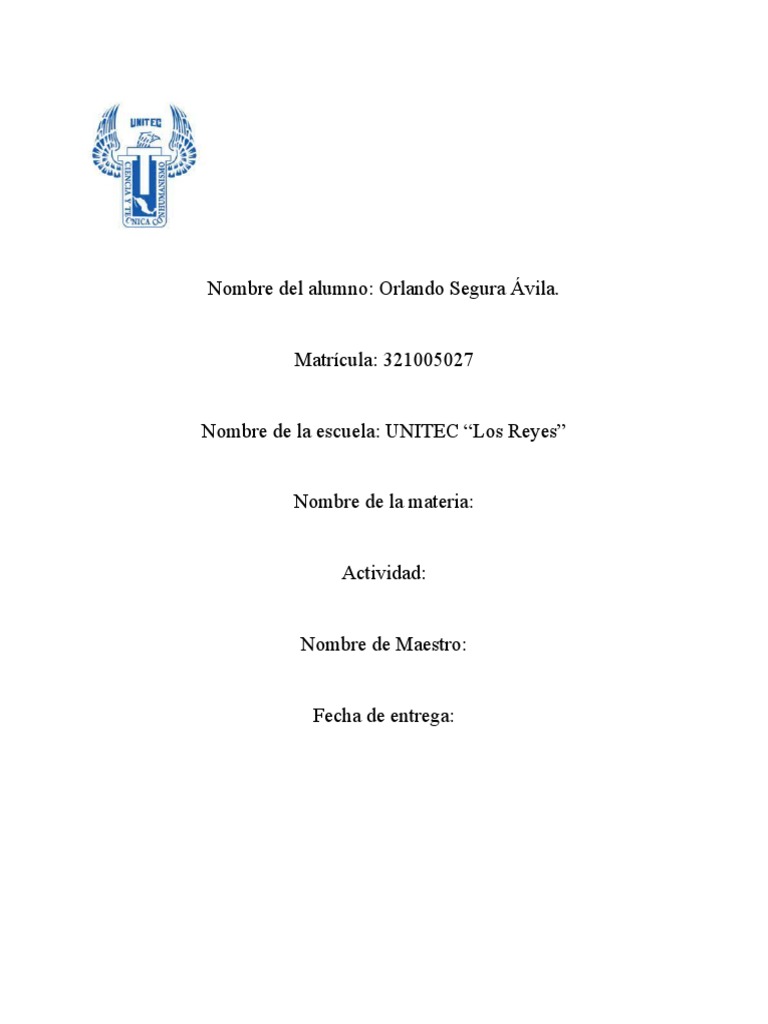Portada Institucional UNITEC | PDF
