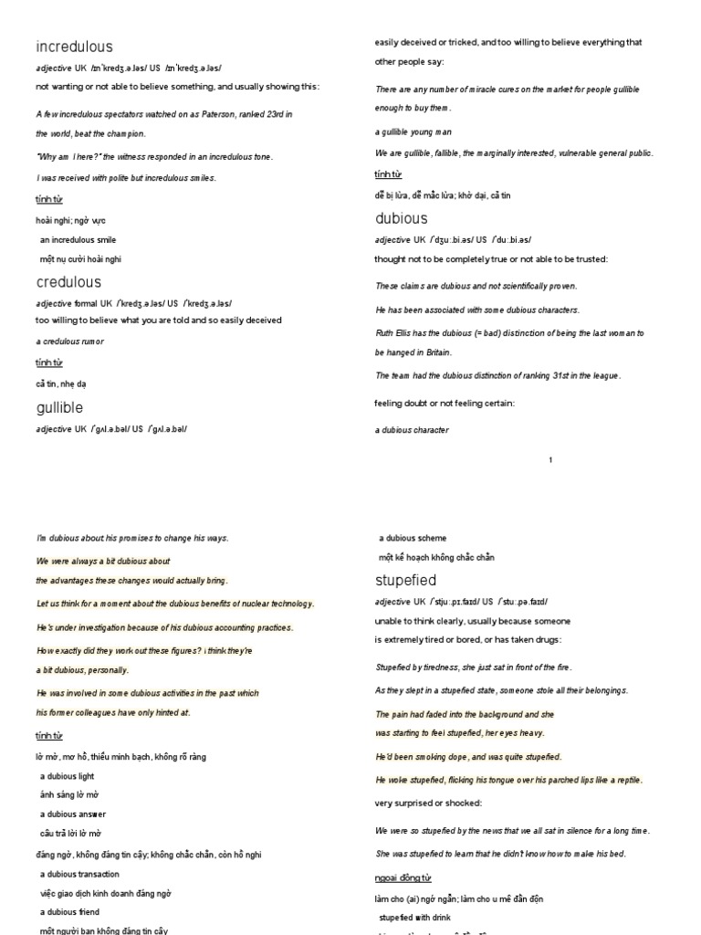 GRE VOCAB - Font 10 Space 2 Color Black | PDF | Adjective
