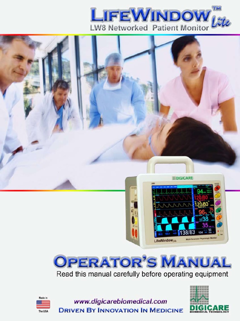 LIFEWINDOW LW8 Manual | PDF | Blood Pressure | Electrocardiography
