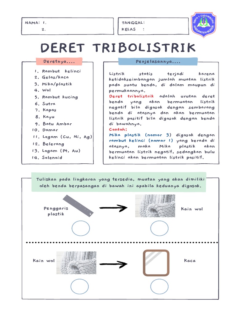 Panduan Deret Tribolistrik Lengkap | PDF