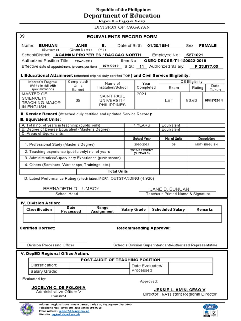 Jane New Erf Form | PDF