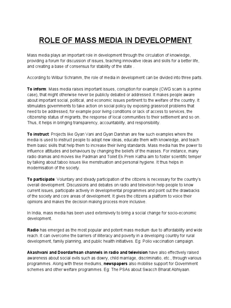 UNIT 3 - Development Journalism | PDF | Whistleblower | Public Sphere