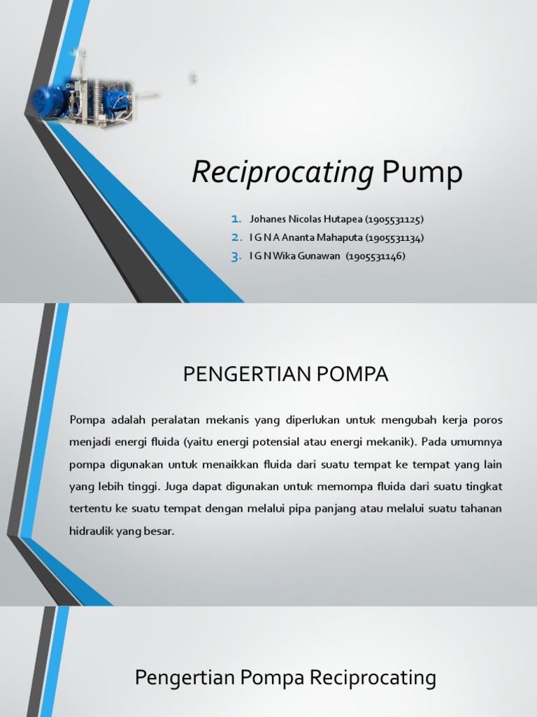 Reciprocating Pump | PDF
