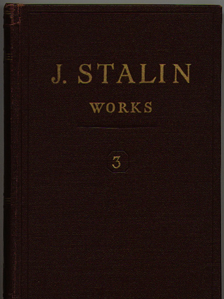 Works of Stalin Vol 3 | PDF