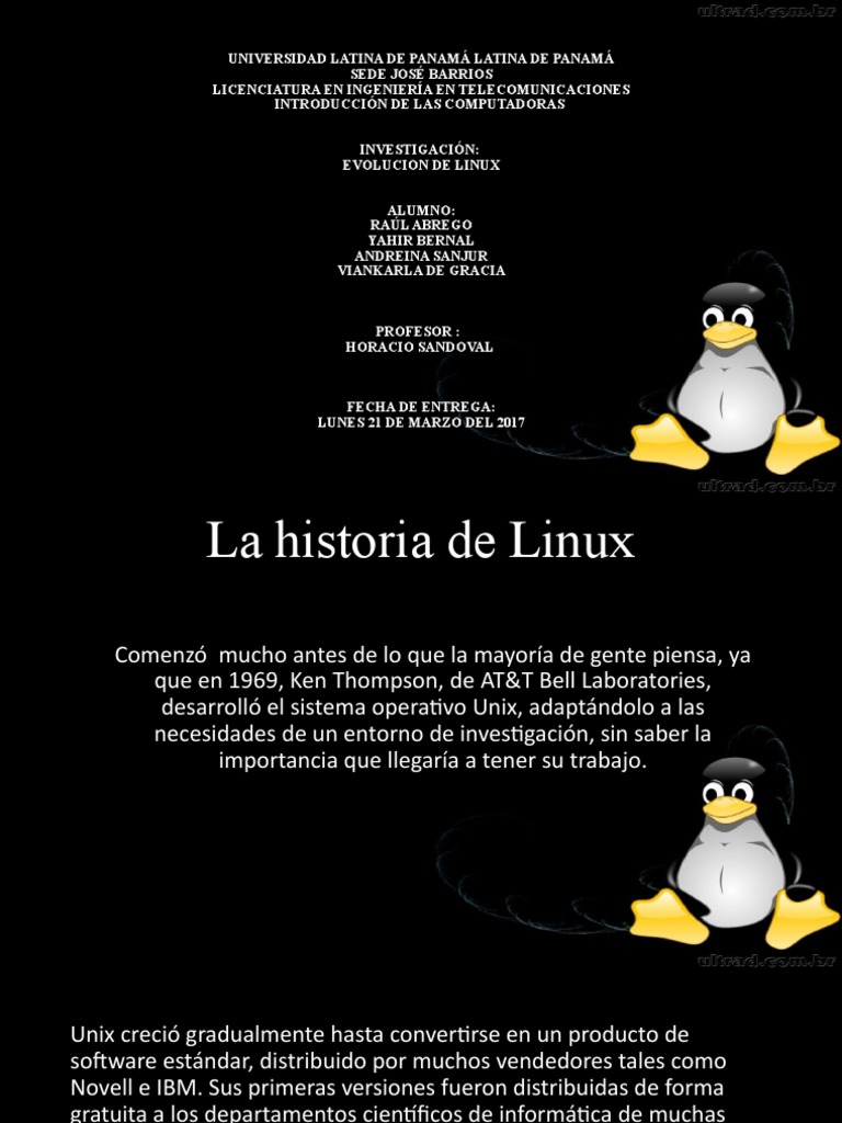 Evolución de Linux: Historia y Cronología | PDF | Unix | Ingeniería de ...