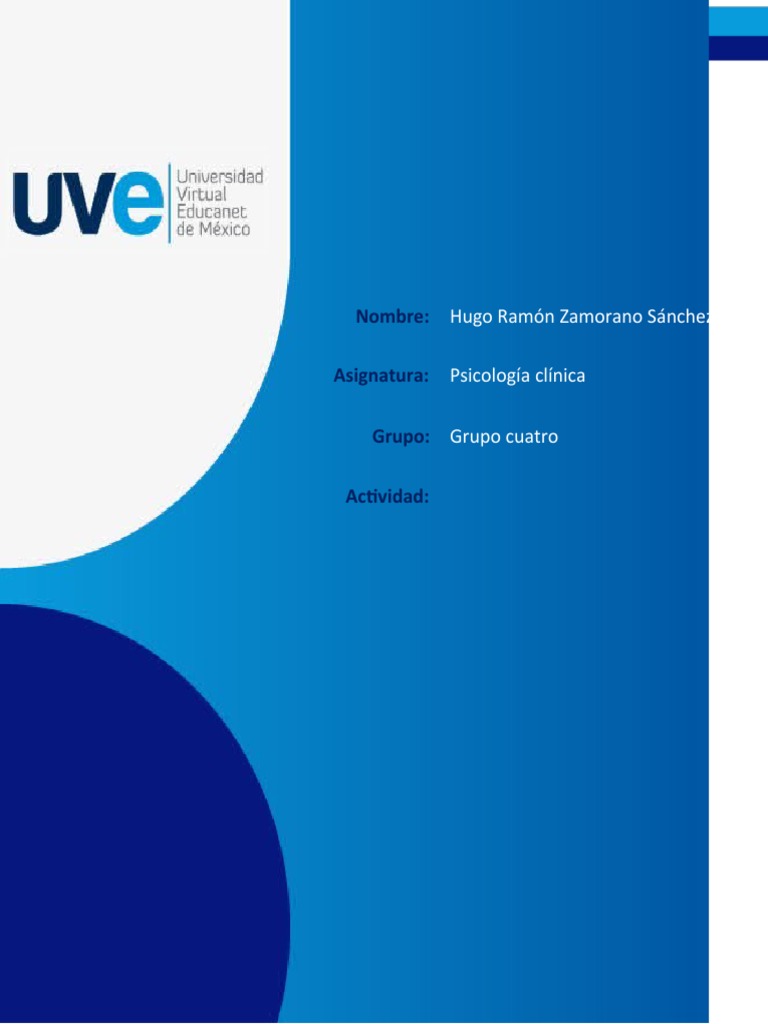 Formato Institucional UVE - Word LISTO PARA SU USO | PDF | Sicología
