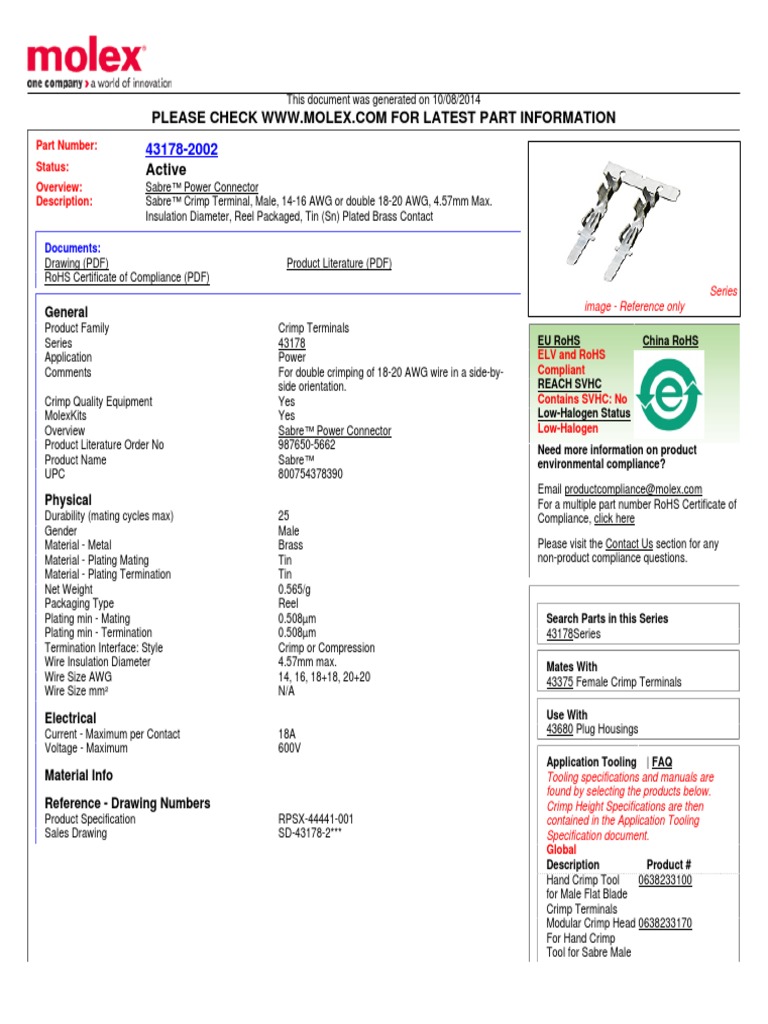General: Part Number: Status: Overview: Description | PDF | Electrical ...