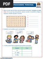 Ejercicios Pronombres Personales | PDF