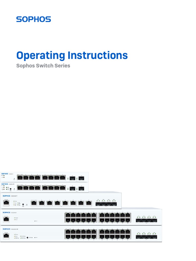 Datasheet Sophos-Operating-Instructions-Sophos-Switch-Series - 211216 | Download Free PDF ...