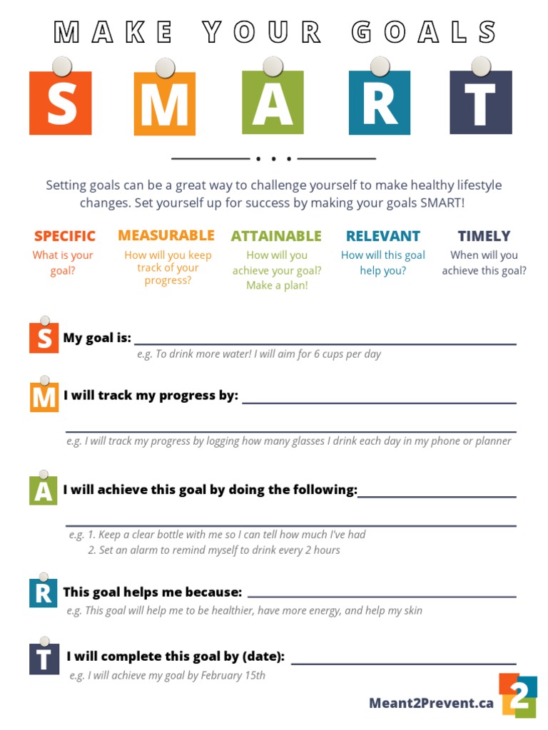 SMARTGoals DownloadableHandout | PDF | Self-Improvement | Lifestyle