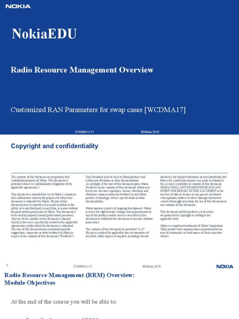 Nokiaedu: Radio Resource Management Overview | PDF | High Speed Packet ...