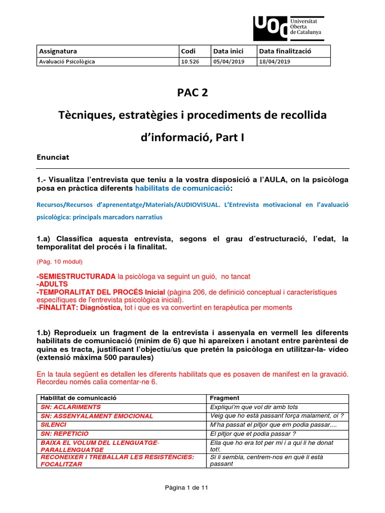 PAC 2 Model de Respostes | PDF