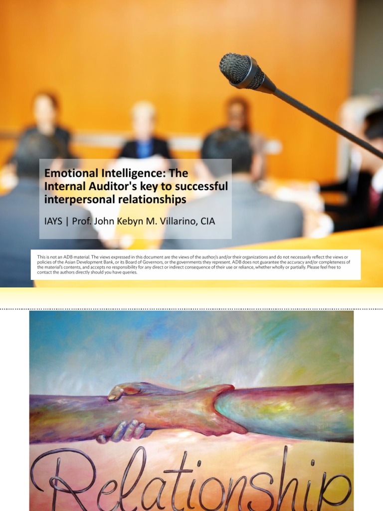 Emotional Intelligence Internal Auditors Key Successful Interpersonal