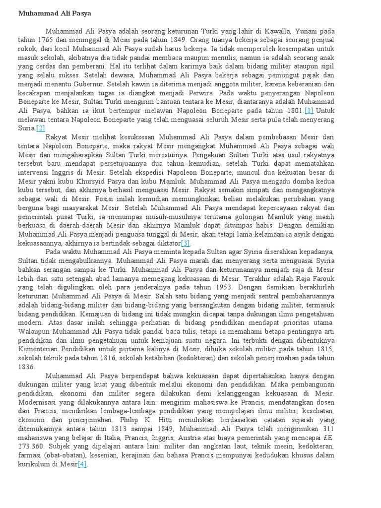 Muhammad Ali Pasya | PDF | Sejarah