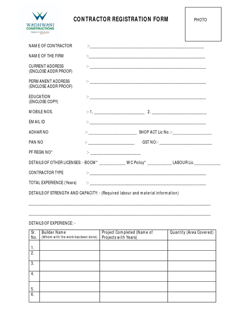Contractor REGN Form | PDF | Applications Of Cryptography | Government
