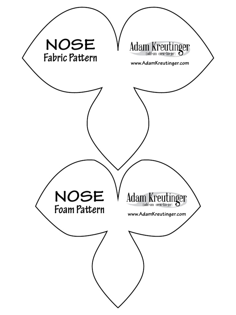 Nose Puppet Pattern | PDF
