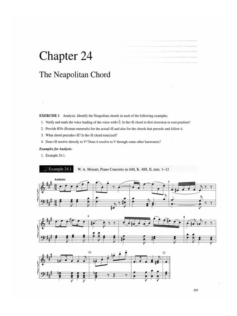 The Neapolitan Chord: ,.' Example 24.1 | PDF | Chord (Music ...