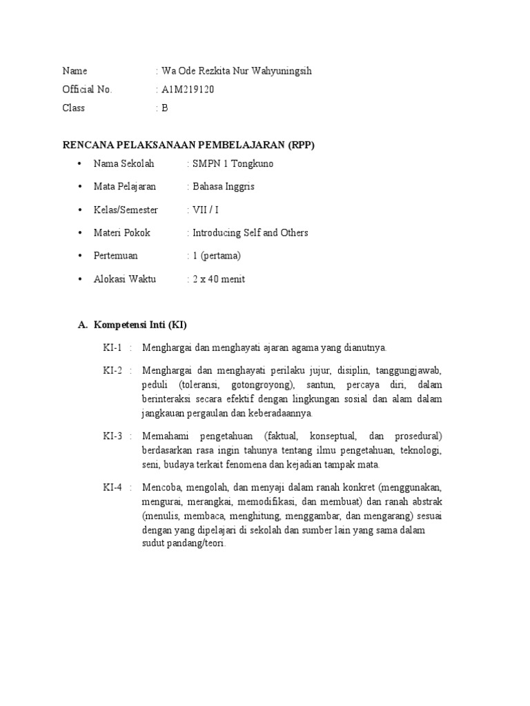 Perangkat Pembelajaran | PDF | Karier & Perkembangan | Seni & Disiplin Bahasa