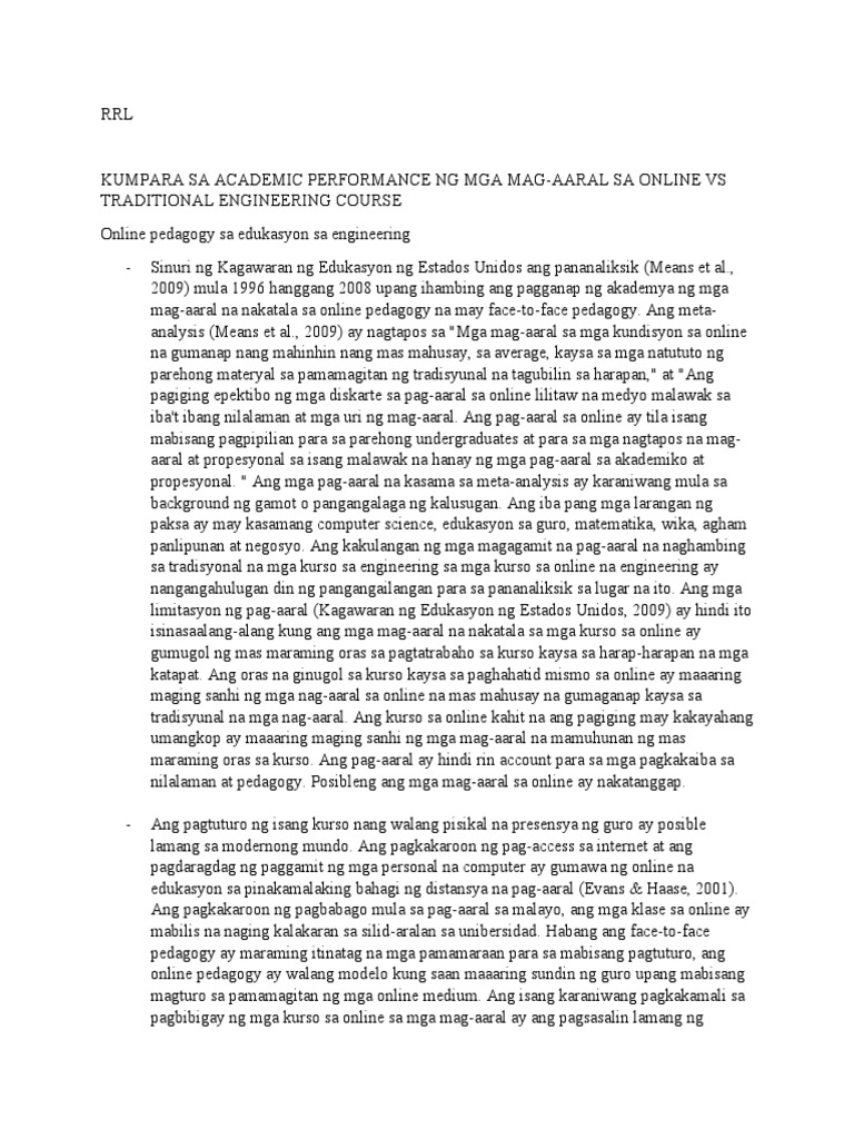 RRL Pananaliksik | PDF