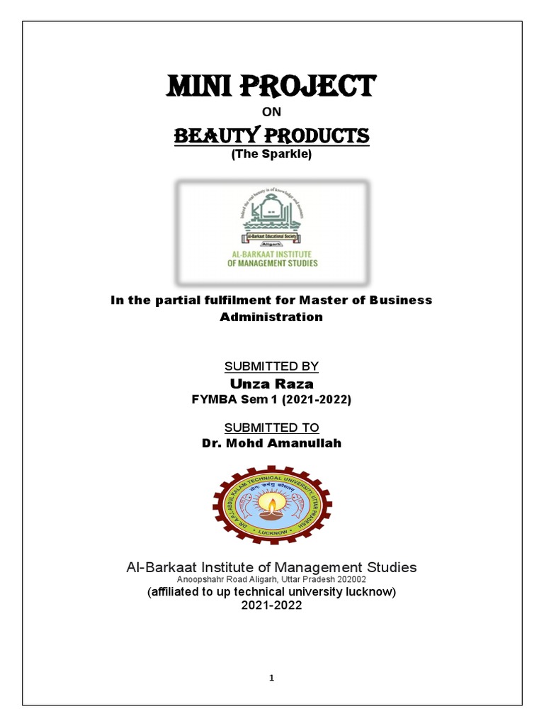 Beauty Product Project | PDF | Marketing | Ayurveda
